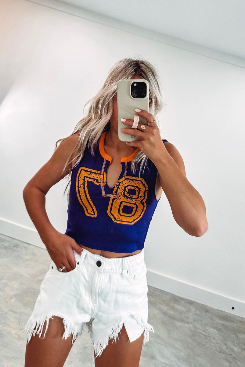 Game Day Letter Tank (Purple + Orange) (FINAL SALE) – CK Squared Boutique