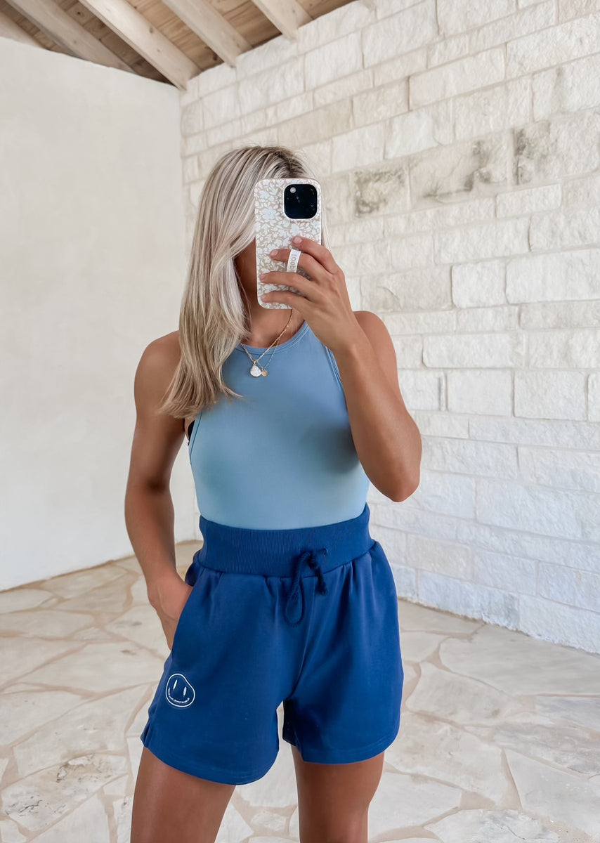 Smiley Shorts - Navy (FINAL SALE) – CK Squared Boutique