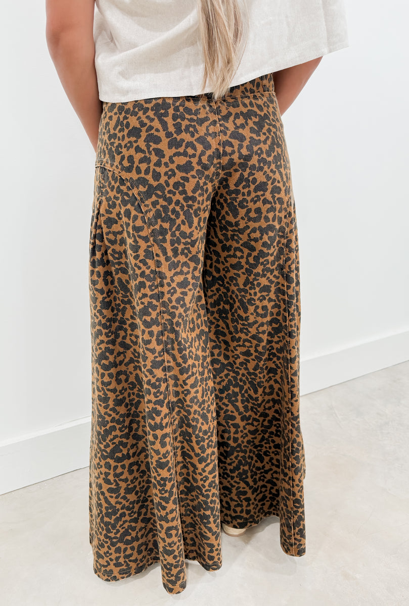 Ending On A High Note Leopard Denim Wide Leg Jeans (FINAL SALE) – CK ...