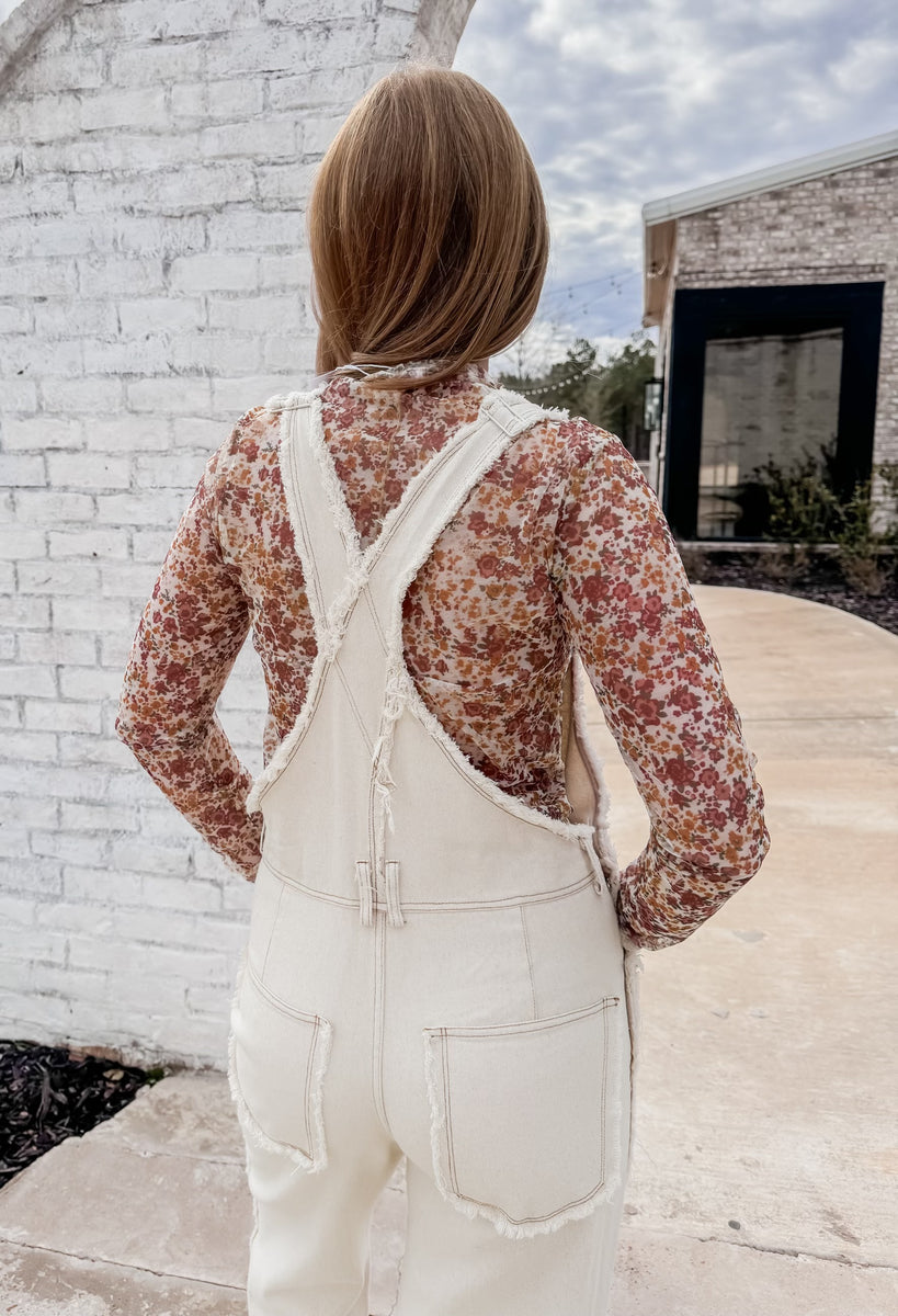 Anna Ivory Overalls (FINAL SALE) – CK Squared Boutique